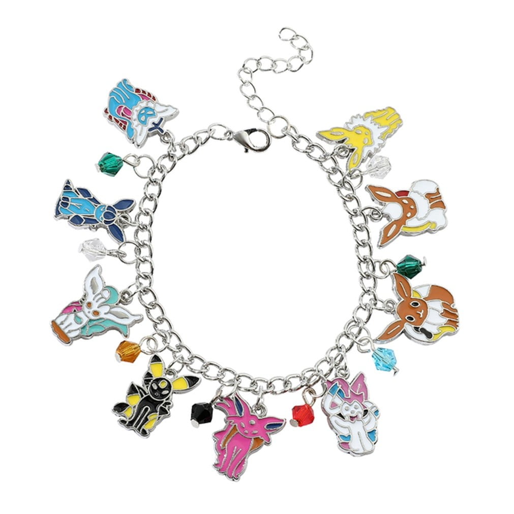 Pokemon Themed Jewelry: 9 Character Charms Metal Charm Bracelet ...