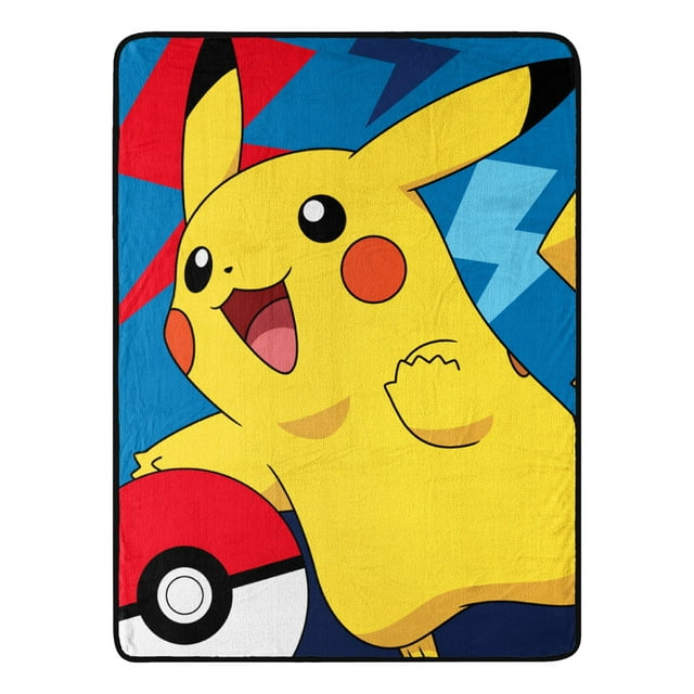 Pokemon Throw Blanket, "Quick Capture", Micro Raschel, 46in x 60in, 1 ...