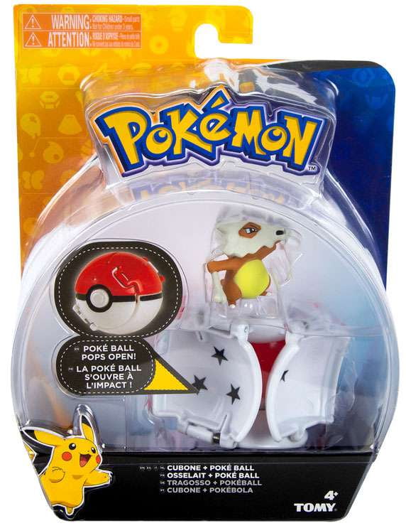 Pokemon Throw 'n' Pop Pokeball Cubone & Poke Ball Figure Set - Walmart.com