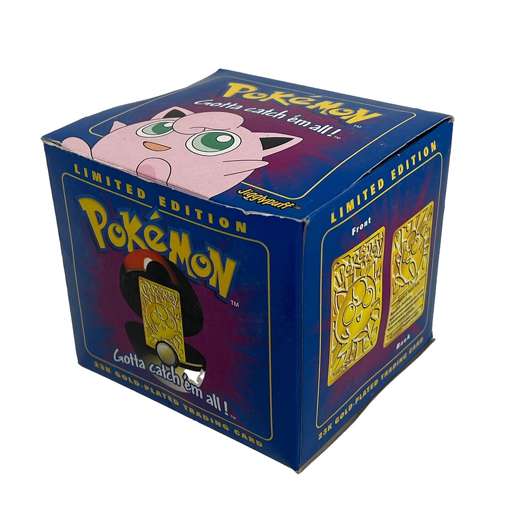 Pokemon Toys - Burger King Gold-Plated Trading Card - JIGGLYPUFF #039 ...