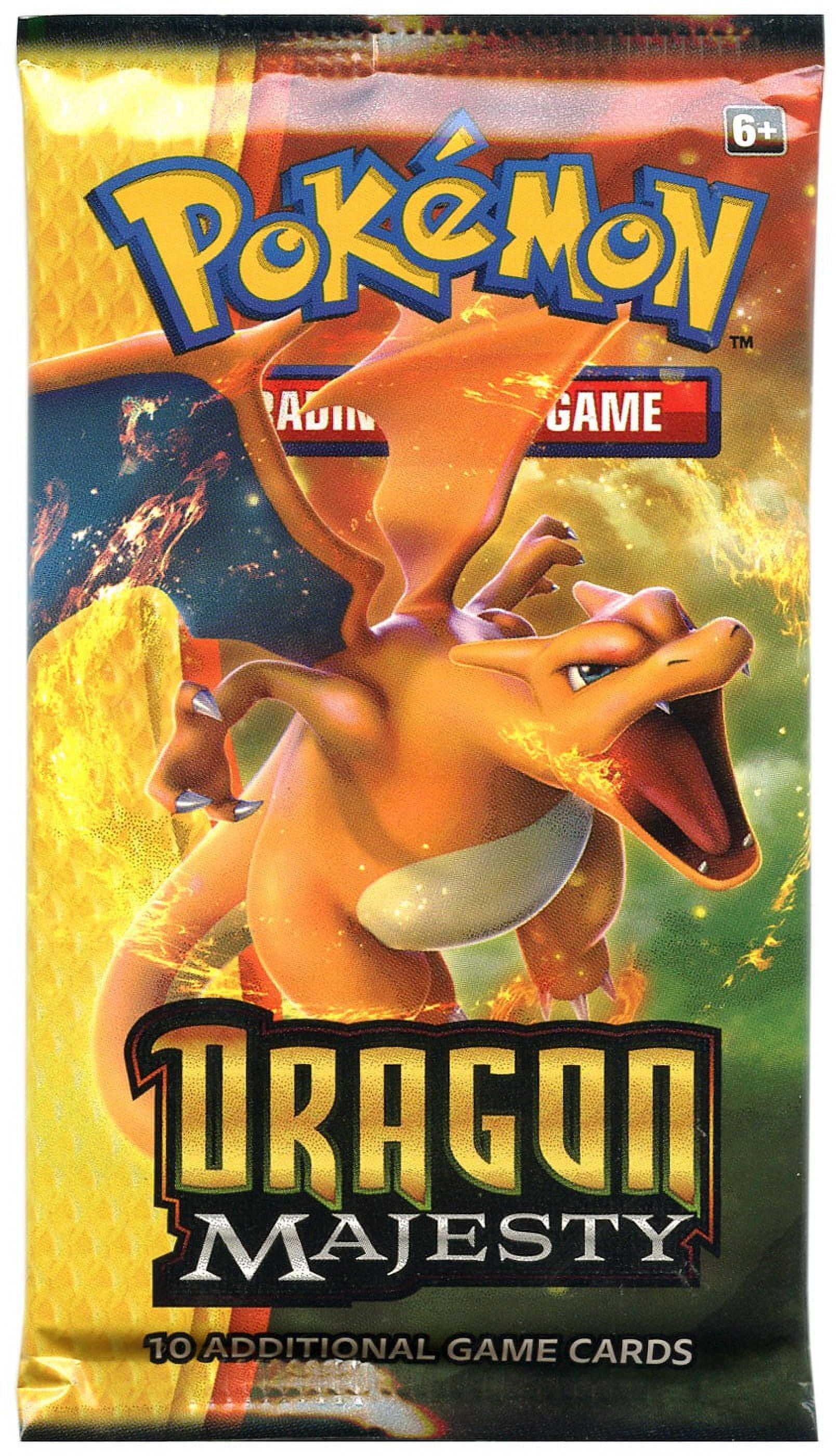 Pokemon 10 Cards Per Pack Dragon Majesty Trading Card Game Booster Pack ...