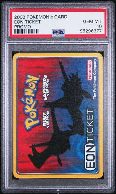 Pokemon Trading Card Game Eon Ticket (PSA - 10 Mint (POP. 25 ...