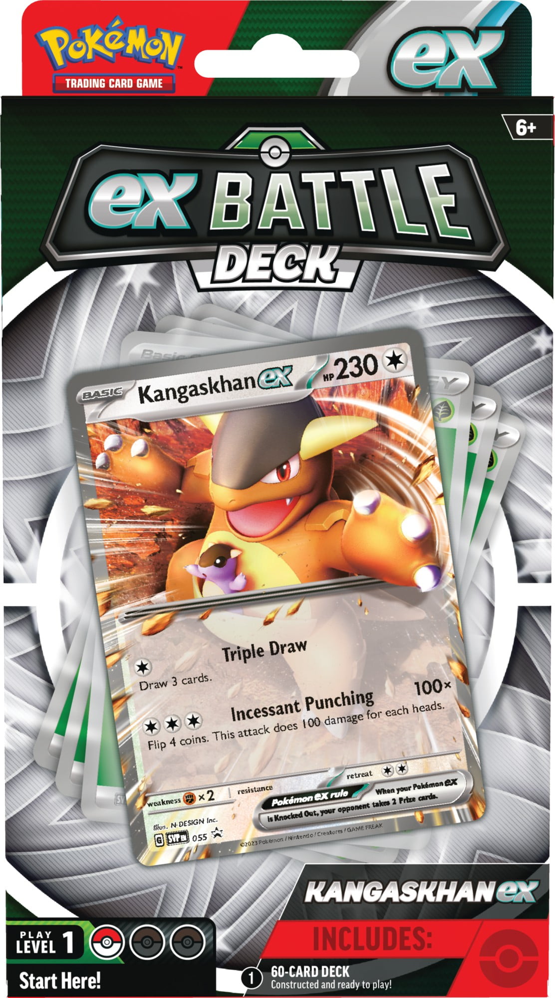 Walmart Exclusive: Pokemon TCG Kangaskhan ex Deck (60 Cards) - Includes ...