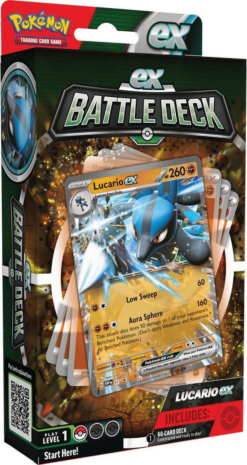 Pokemon Lucario ex Battle Deck Box Game (60 Cards) - Walmart.com