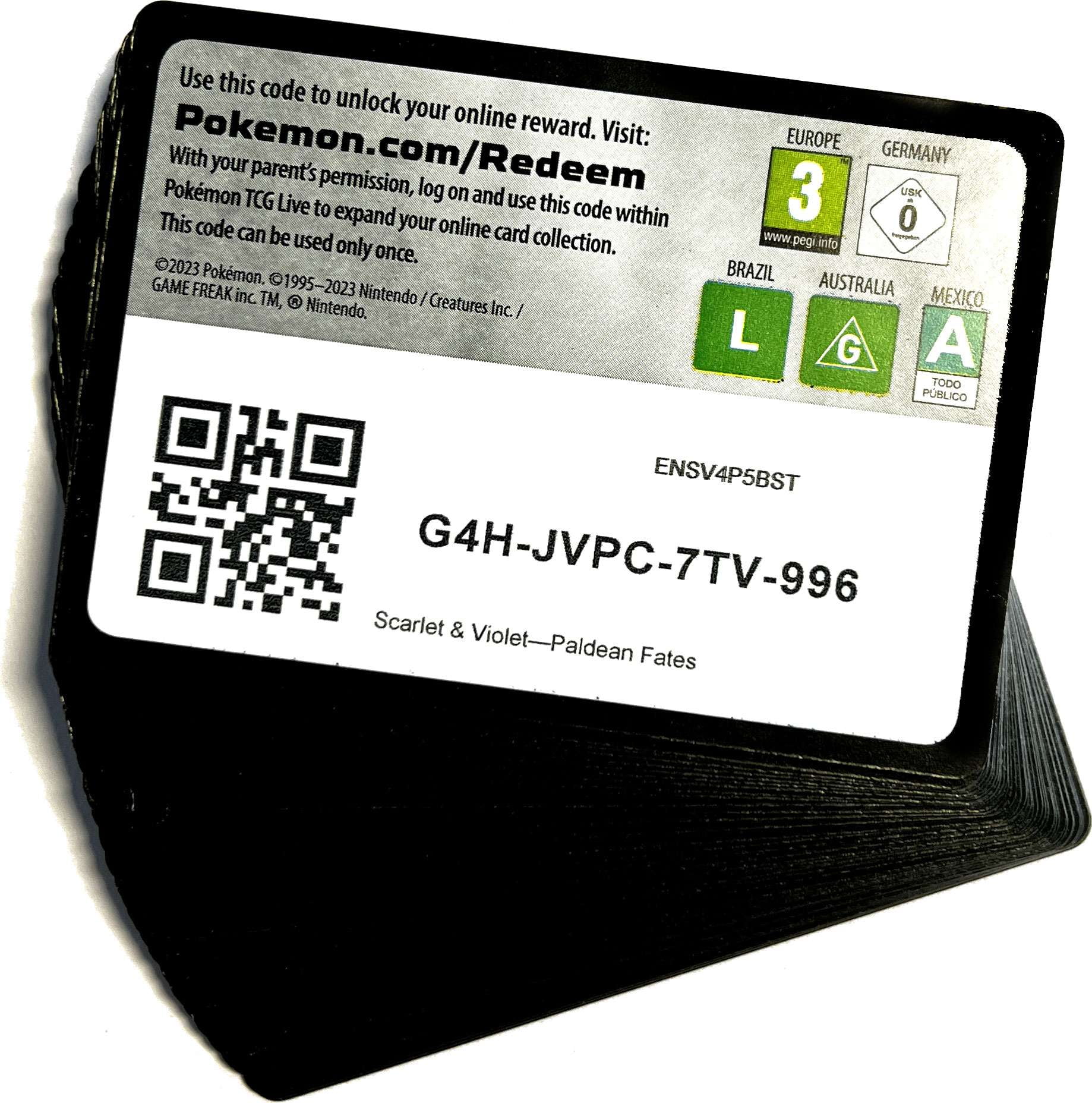 Pokemon Trading Card Game Paldean Fates LOT of 36 TCG Online Code Cards ...