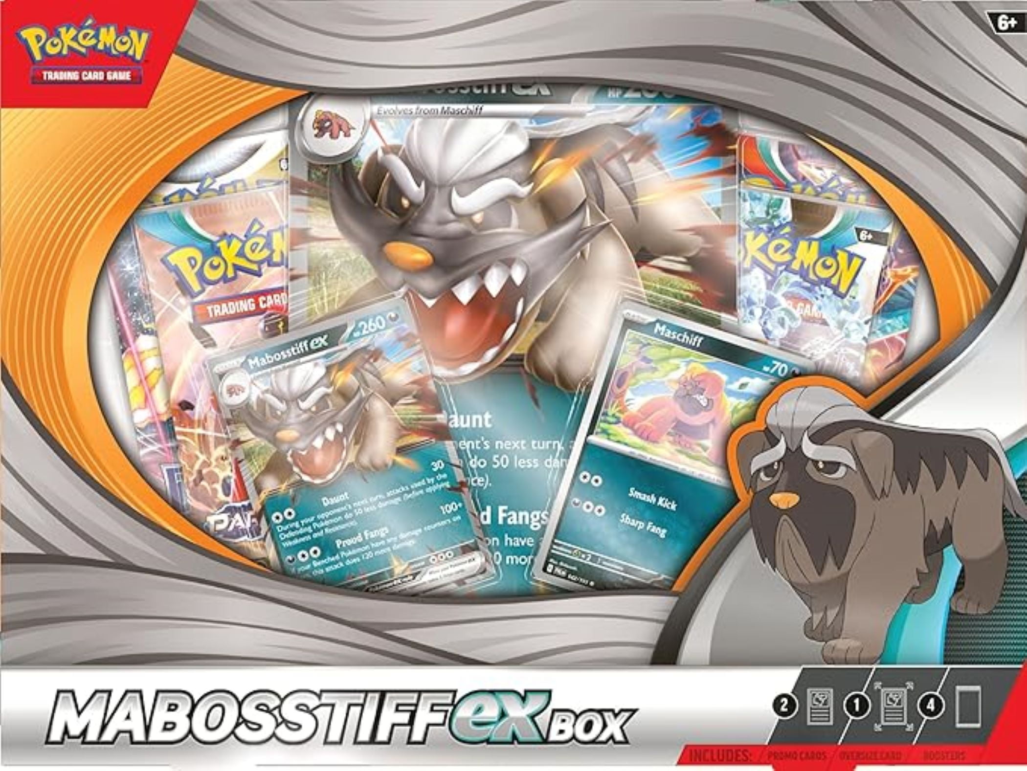 Mabosstiff EX Box - Pokemon Trading Card Games with 4 Packs - Walmart.com