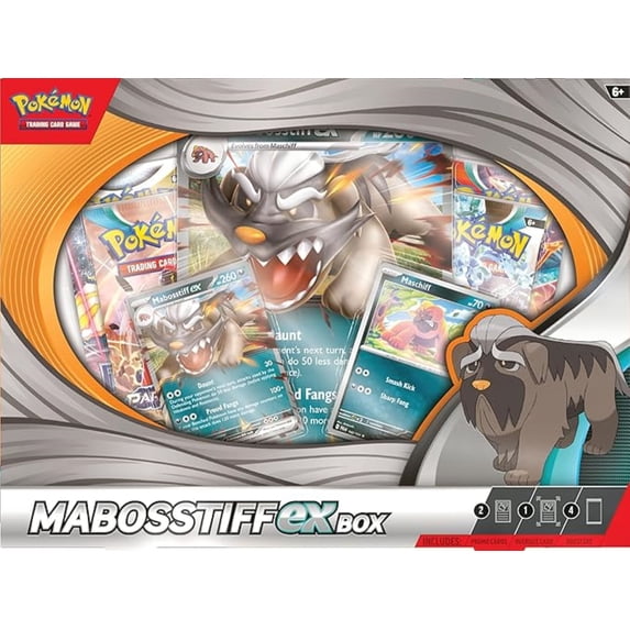 Pokémon, Trading Card Game, Mabosstiff EX Box, Booster Pack Set ...