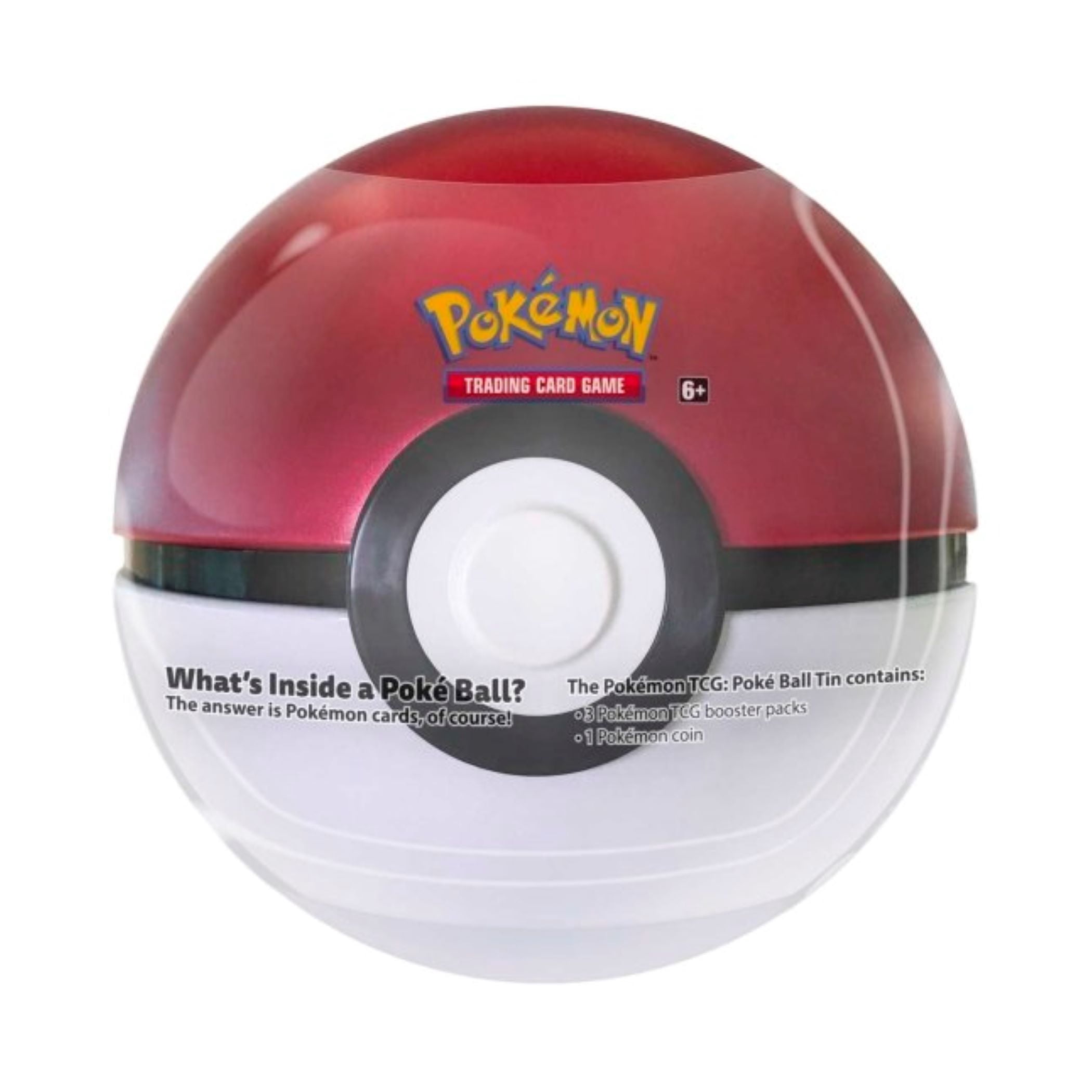 Pokemon Trading Card Games Poke Ball Tin 3 packs per ball - Red Ball ...