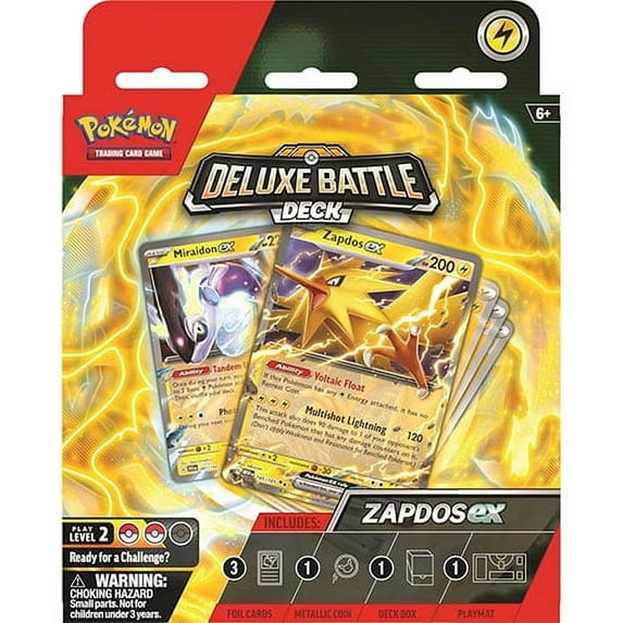 Pokemon Trading Cards - Deluxe Battle Deck - ZAPDOS EX (60-Card Deck ...