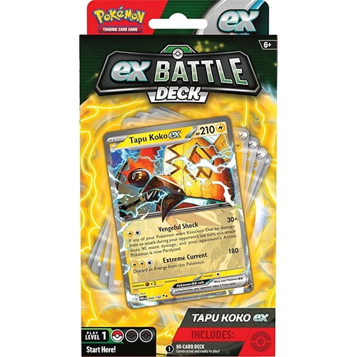Pokemon Trading Cards - EX Battle Decks - TAPU KOKO EX (60-Card Deck ...
