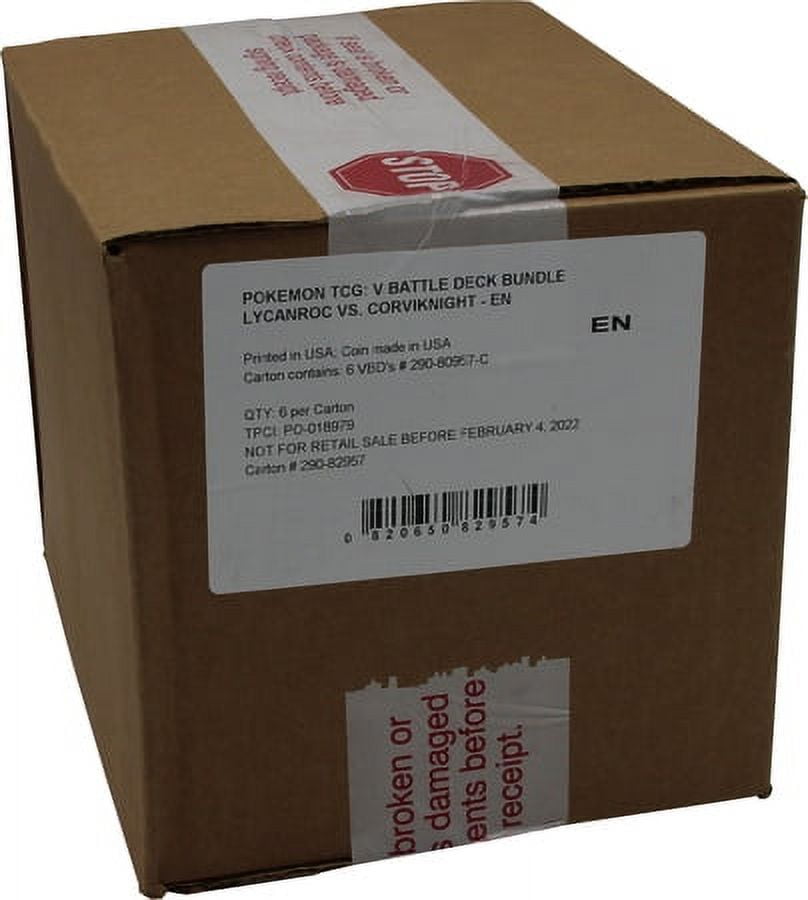 Pokemon Company - Pokemon TCG: V Battle Decks Bundle: Lycanroc Vs ...