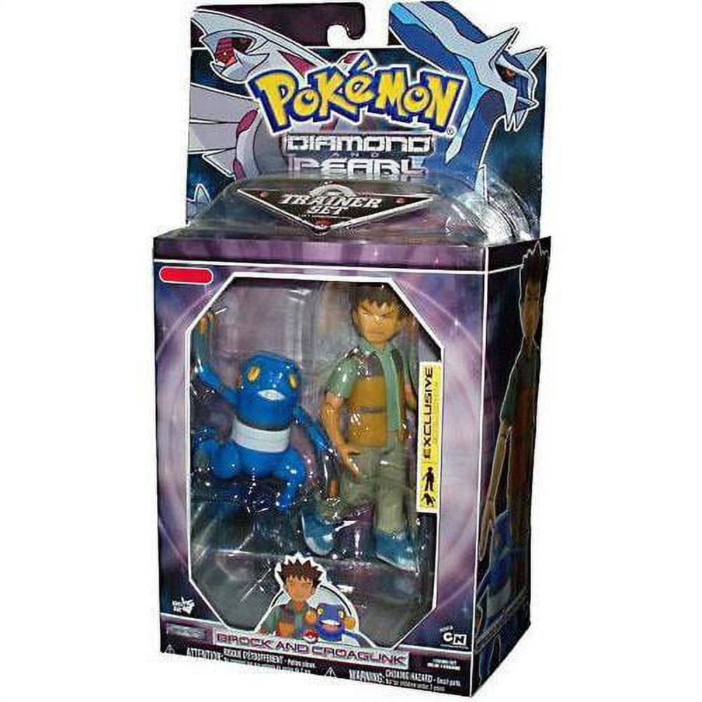Pokemon Trainer Sets Brock & Croagunk Action Figure Set - Walmart.com