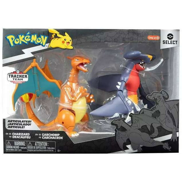 Pokemon Trainer Team Series: Charizard & Garchomp 6-Inch Articulated ...