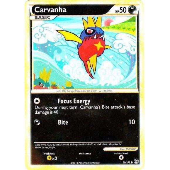 Carvanha Pokemon Card