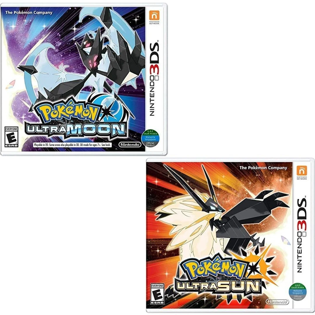 Pokemon Ultra Moon + Ultra Sun 3DS Brand New Game Bundle (Multiplayer ...