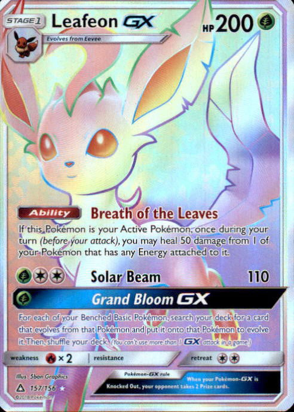 Pokemon Ultra Prism Leafeon-GX #157 - Walmart.com