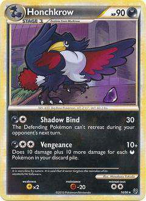 Pokemon Undaunted Rare Honchkrow #16 - Walmart.com
