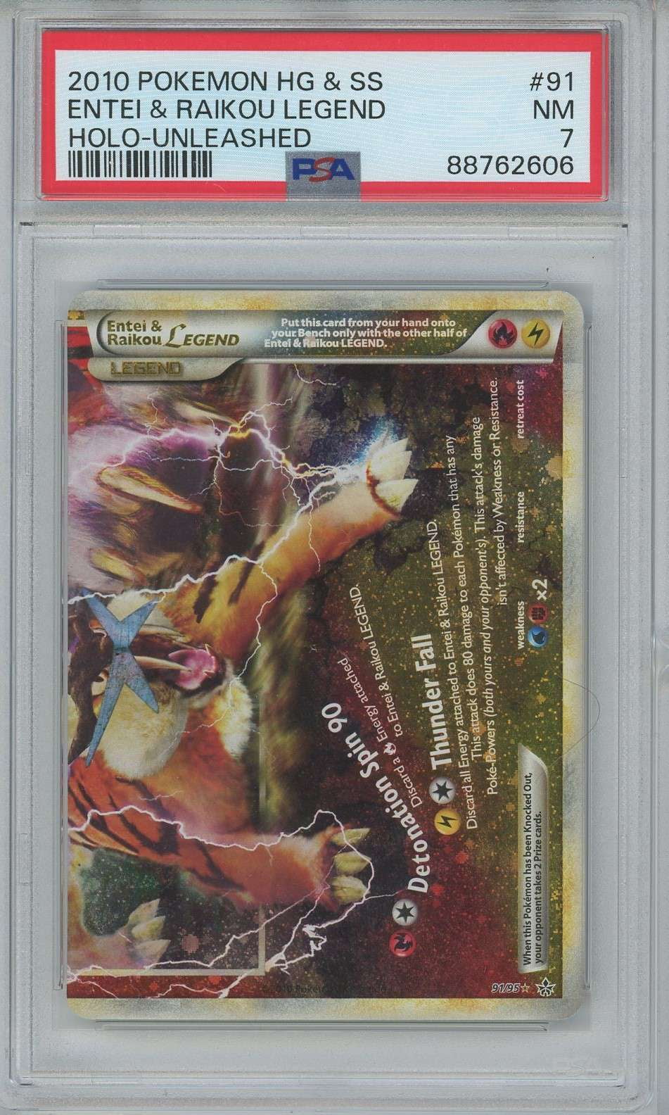 Pokemon Unleashed Entei & Raikou Legend (Near Mint 7) - Walmart.com