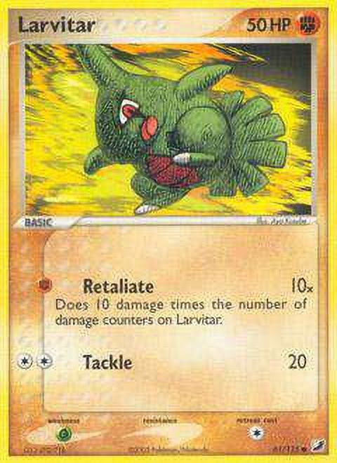Pokemon Unseen Forces Common Larvitar #61 - Walmart.com
