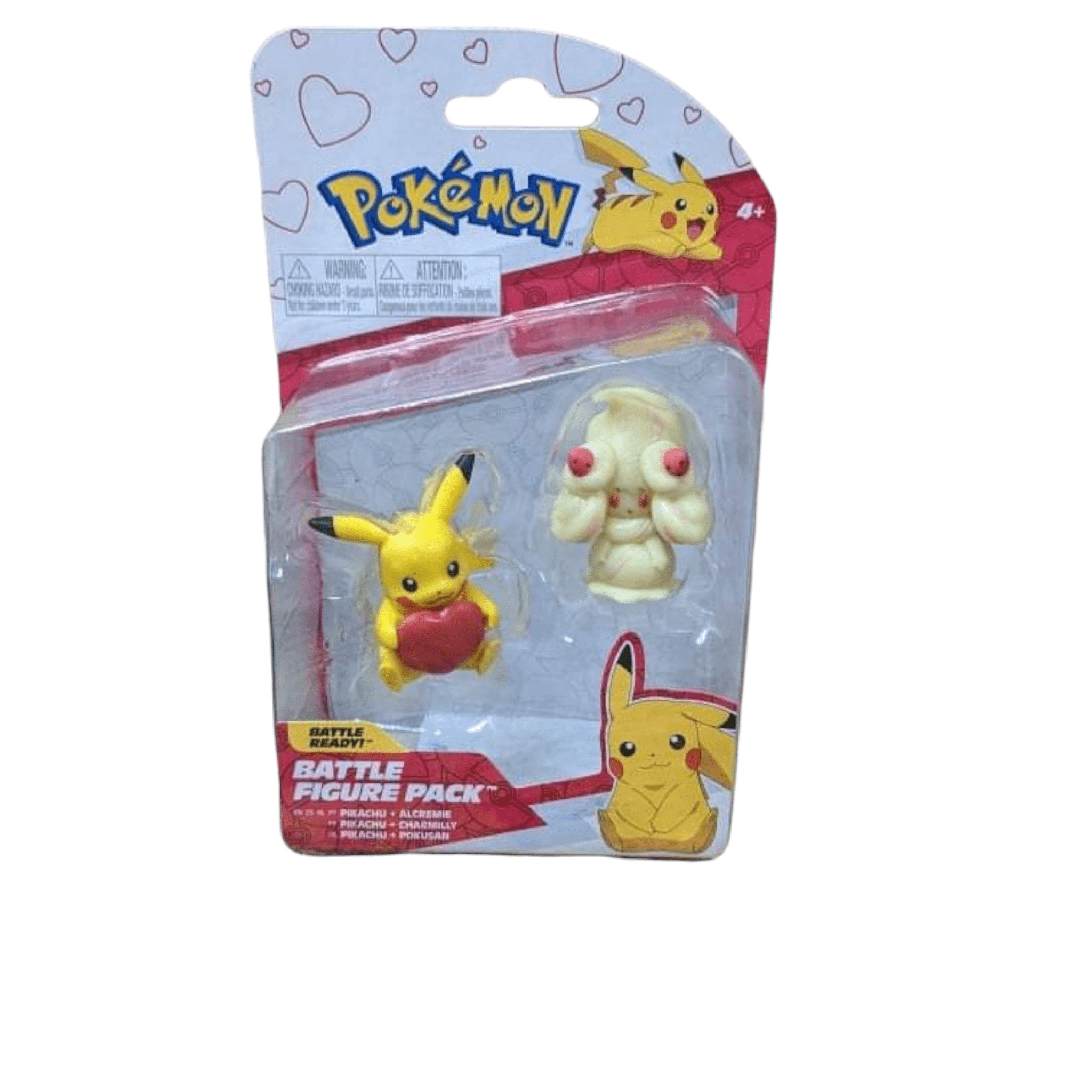 Pokemon Valentine's Day Battle Figures Pikachu & Alcremie Mini Figure 2 ...