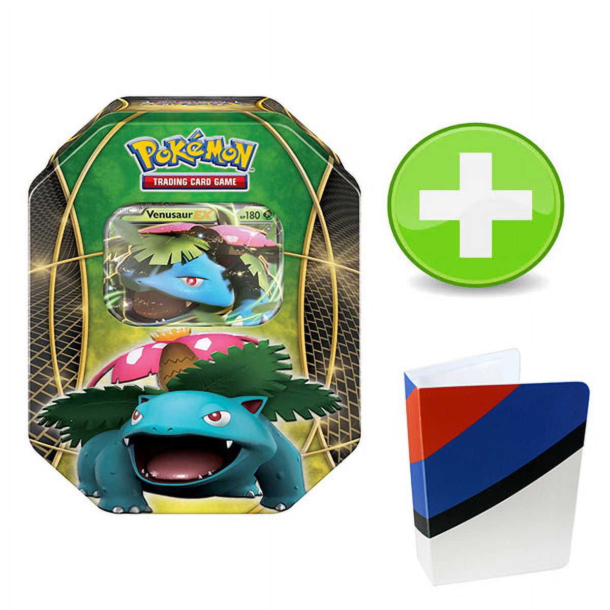 Pokemon Venusaur EX Tin with 1 Great Ball Colorway Mini Binder ...