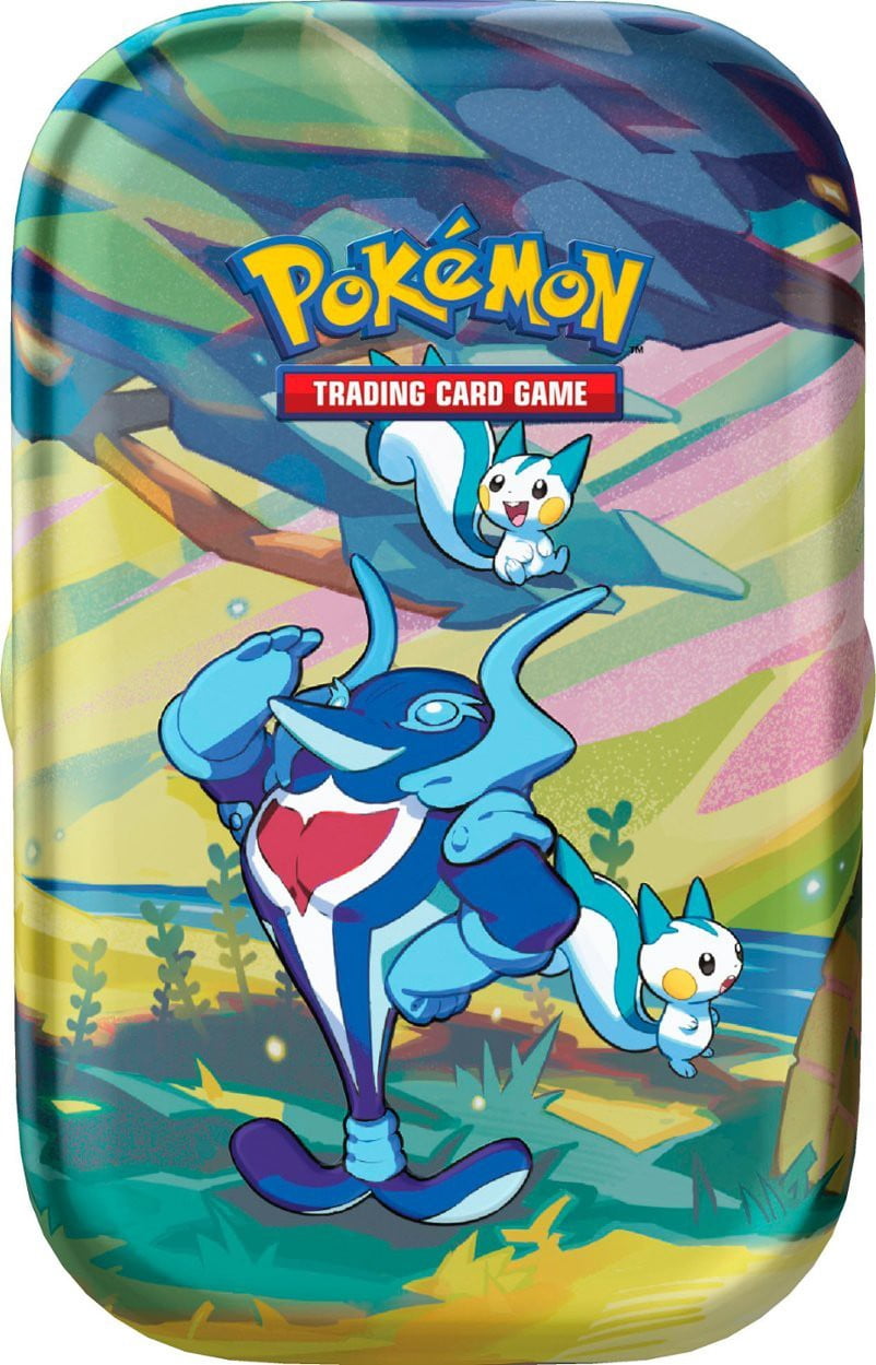 Pokemon Vibrant Paldea Palafin & Pachirisu Mini Tin (2 Booster Packs ...