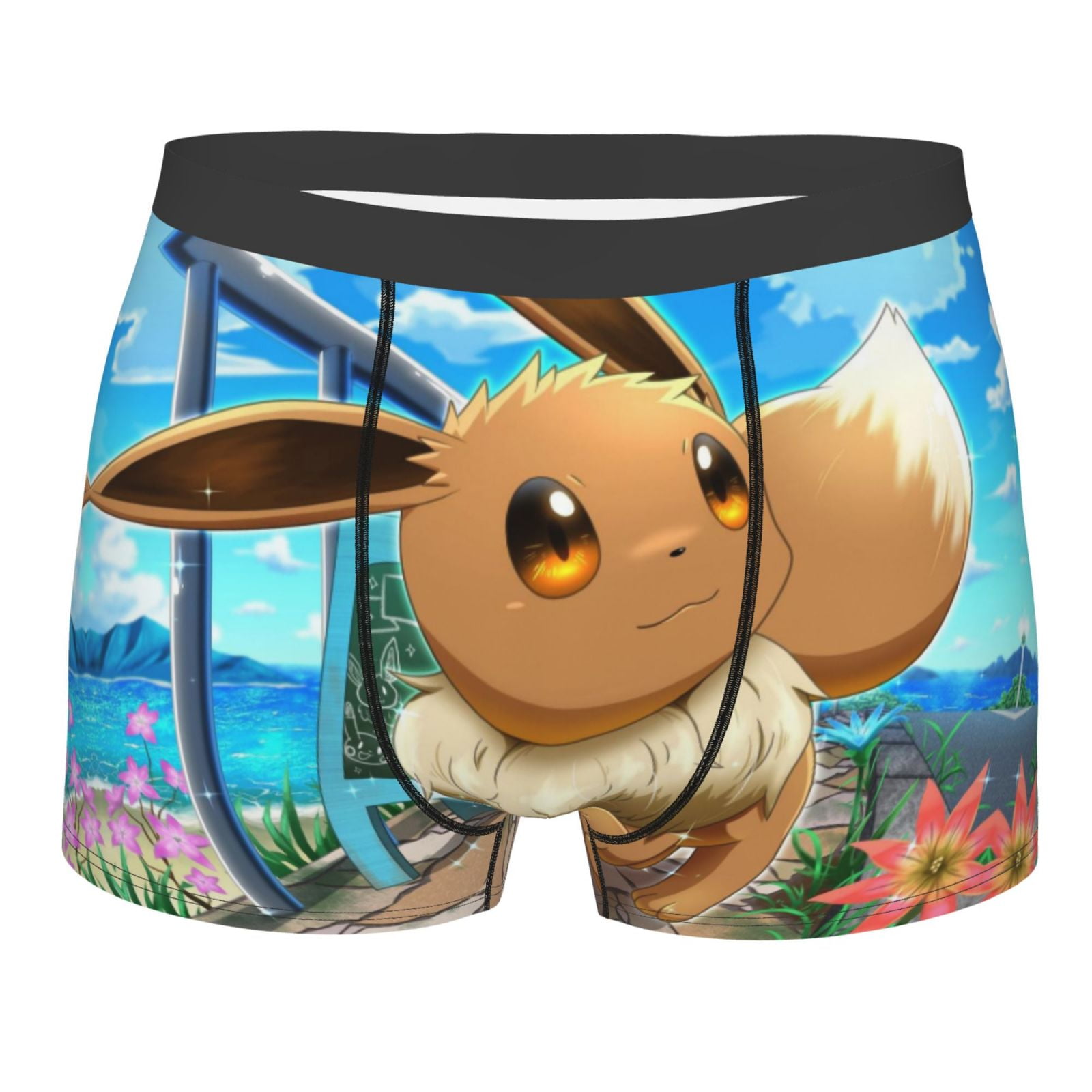 Pokemon W Men'S Comfort Breathable Boxer Briefs, Mens Underwear Soft ...