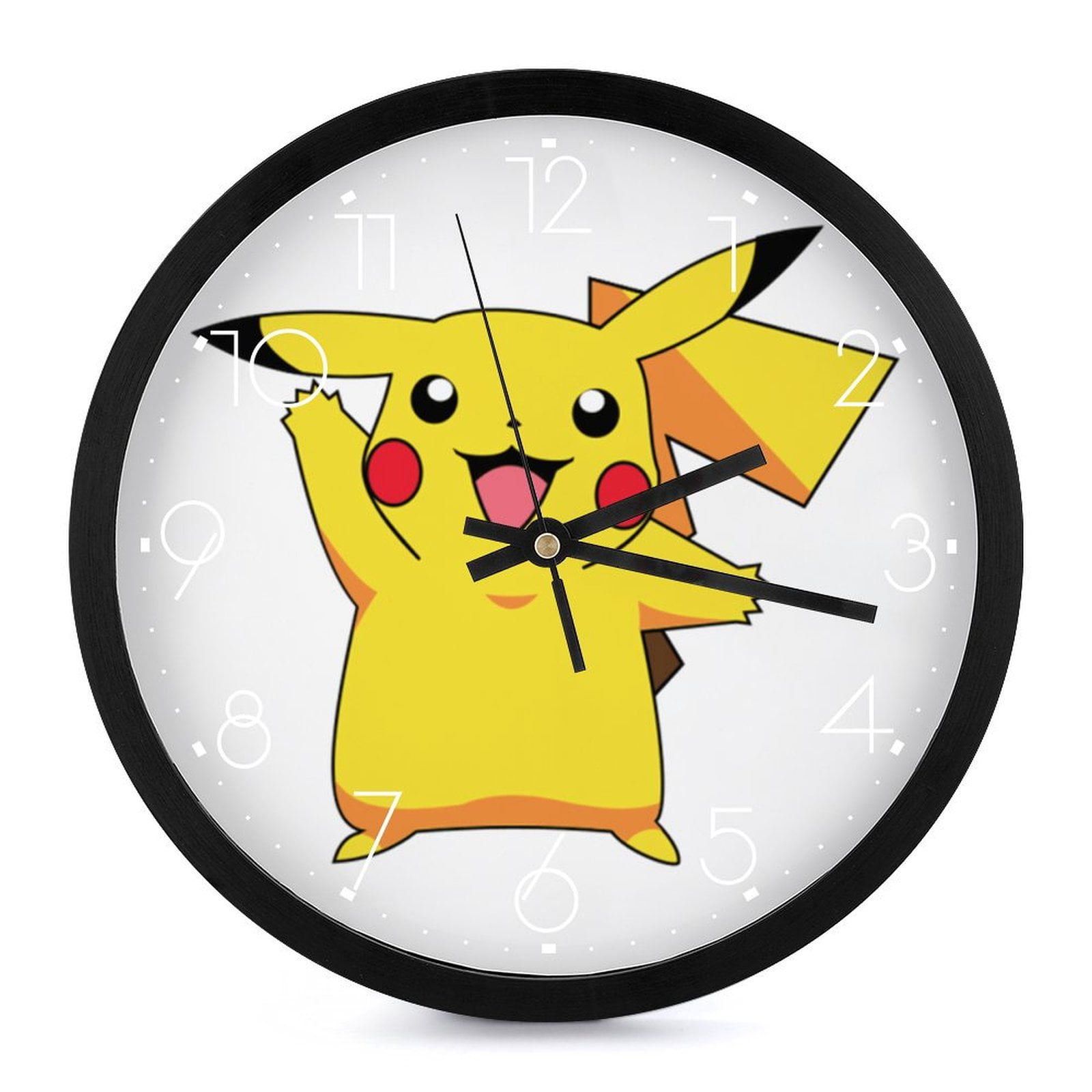 Pokemon Wall Clock 10 Inch Silent Clock Cartoon Dial Battery Powered ...