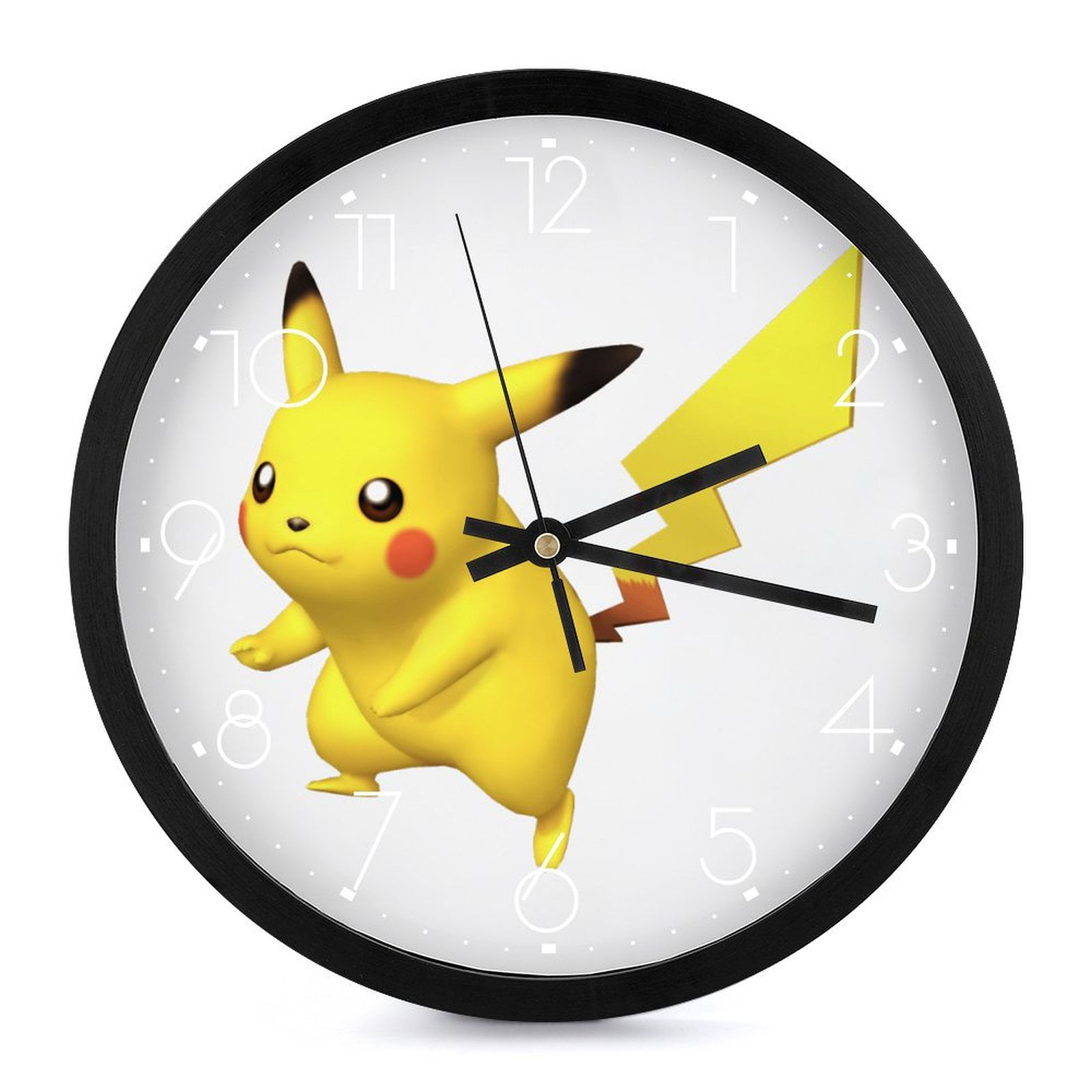 Pokemon Wall Clock 10 Inch Silent Clock Cartoon Dial Battery Powered ...