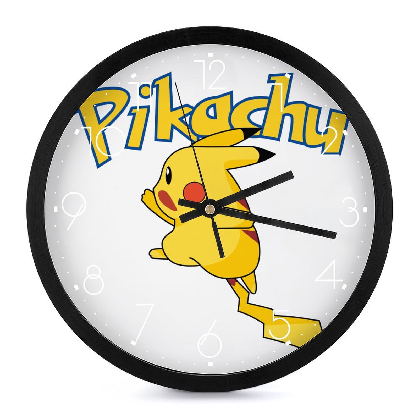 Pokemon Wall Clock 10 Inch Silent Clock Cartoon Dial Battery Powered ...