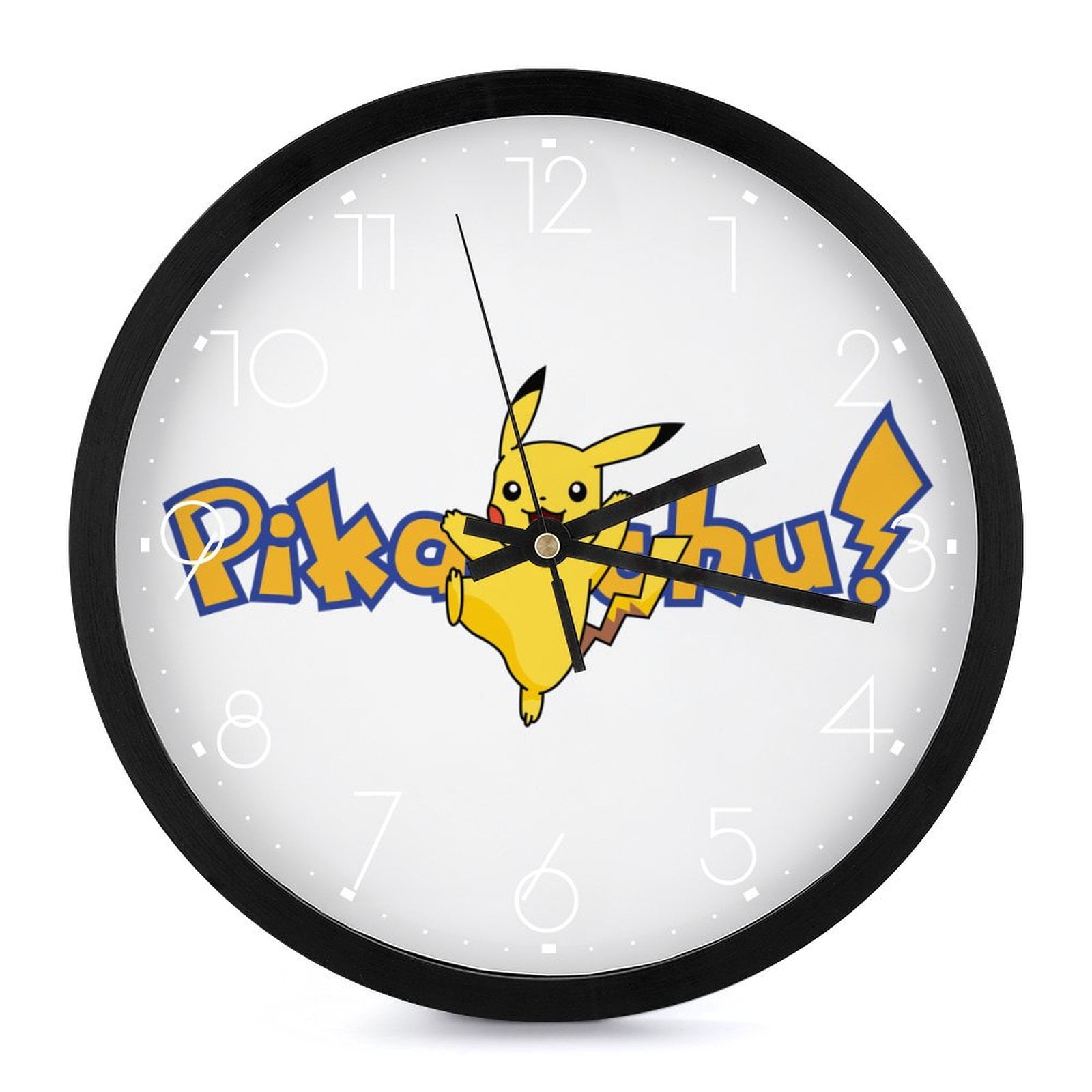 Pokemon Wall Clock 10 Inch Silent Clock Cartoon Dial Battery Powered ...