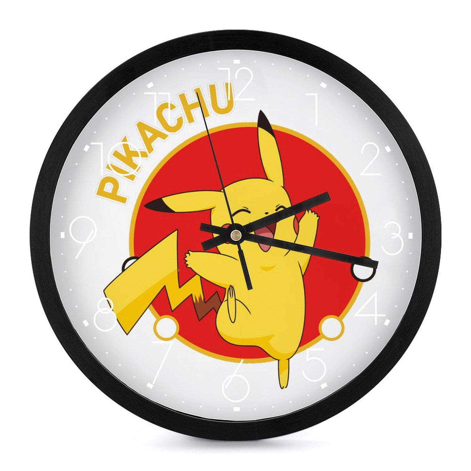 Pokemon Wall Clock 10 Inch Silent Clock Cartoon Dial Battery Powered ...