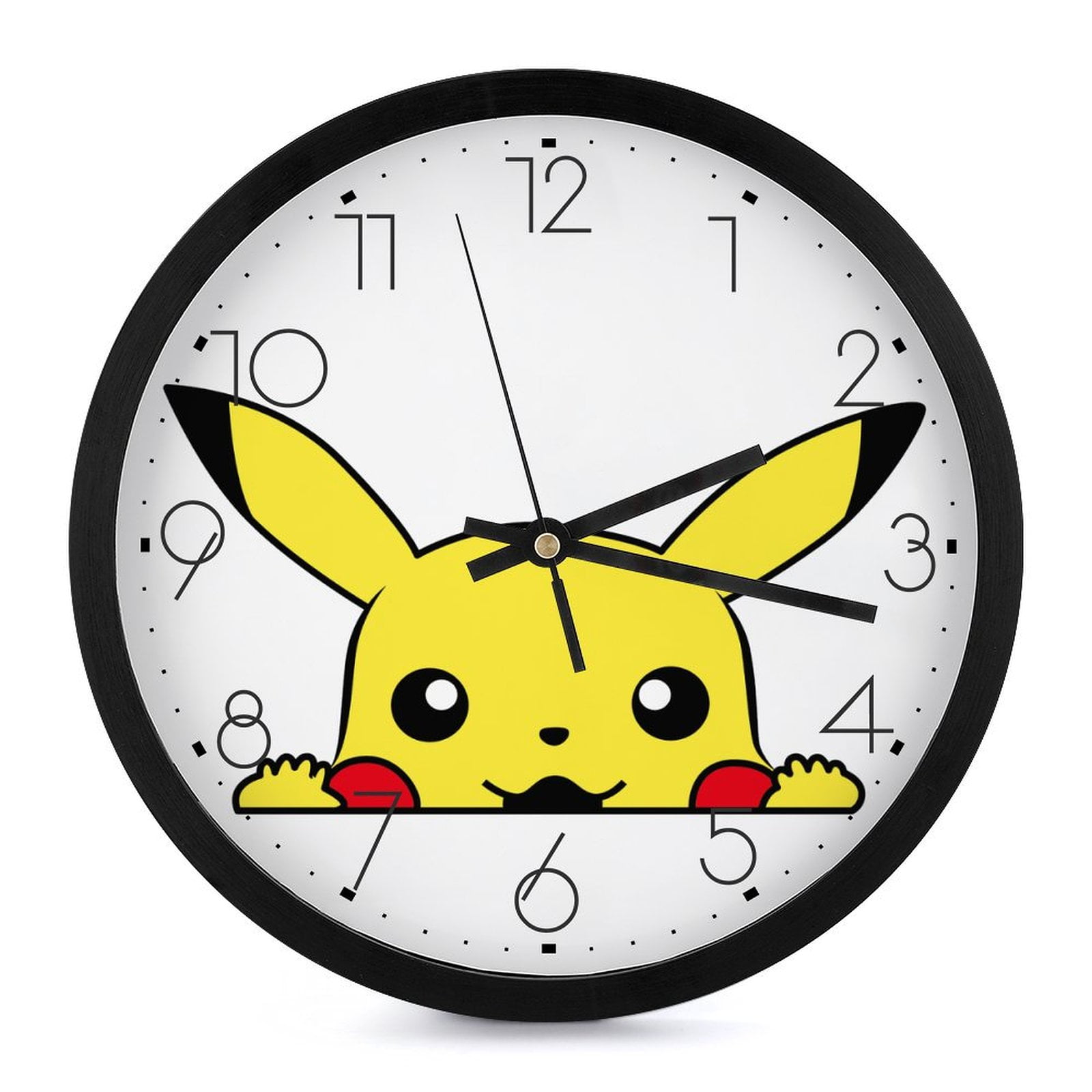 Pokemon Wall Clock 10 Inch Silent Clock Cartoon Dial Battery Powered ...