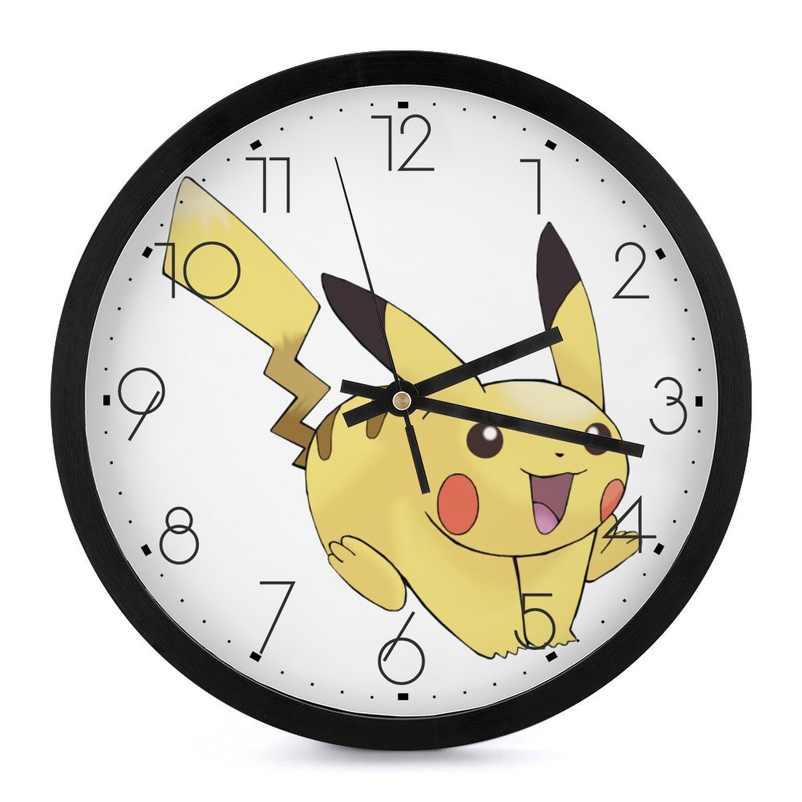 Pokemon Wall Clock 10 Inch Silent Clock Cartoon Dial Battery Powered ...