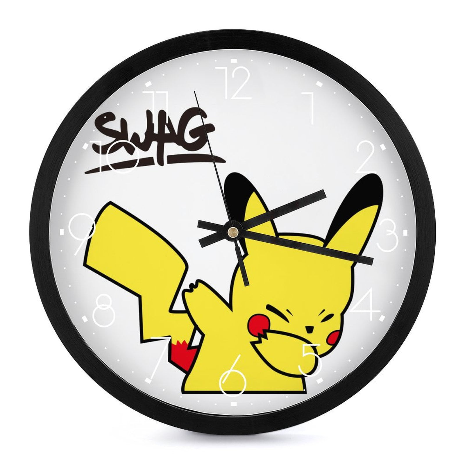 Pokemon Wall Clock 10 Inch Silent Clock Cartoon Dial Battery Powered ...