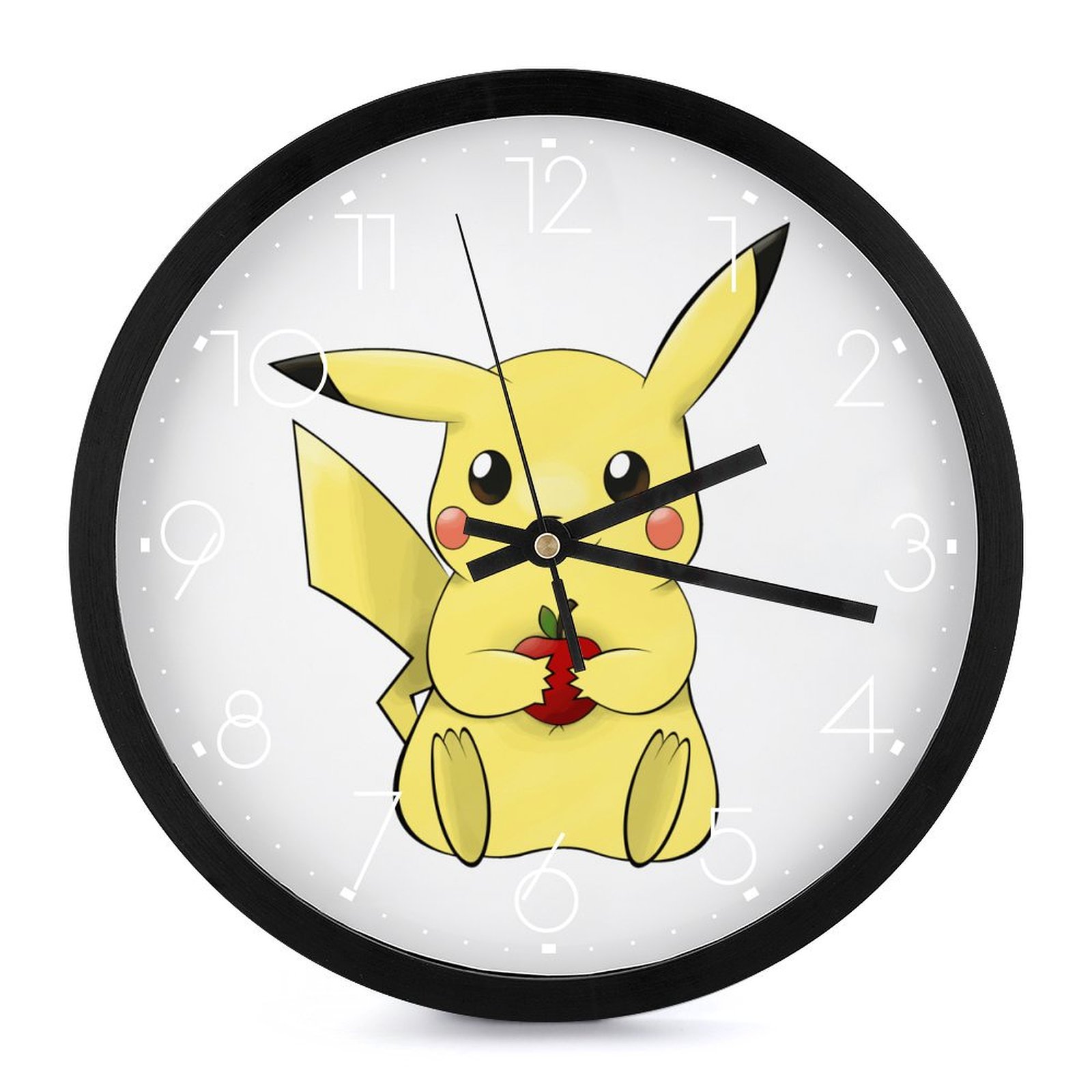 Pokemon Wall Clock 10 Inch Silent Clock Cartoon Dial Battery Powered ...