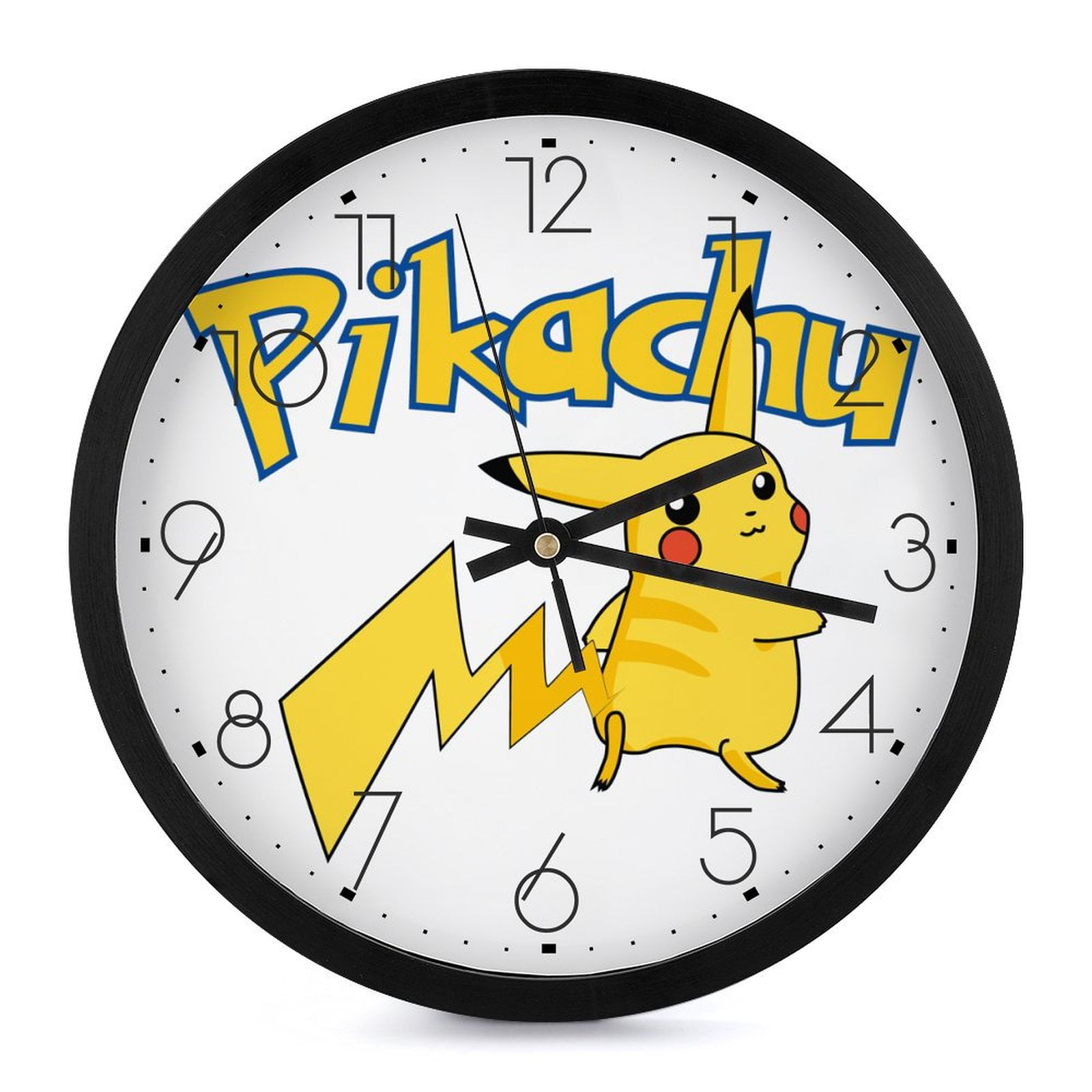 Pokemon Wall Clock 10 Inch Silent Clock Cartoon Dial Battery Powered ...