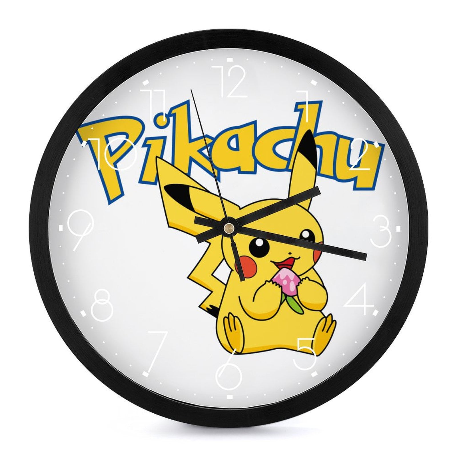 Pokemon Wall Clock 10 Inch Silent Clock Cartoon Dial Battery Powered ...
