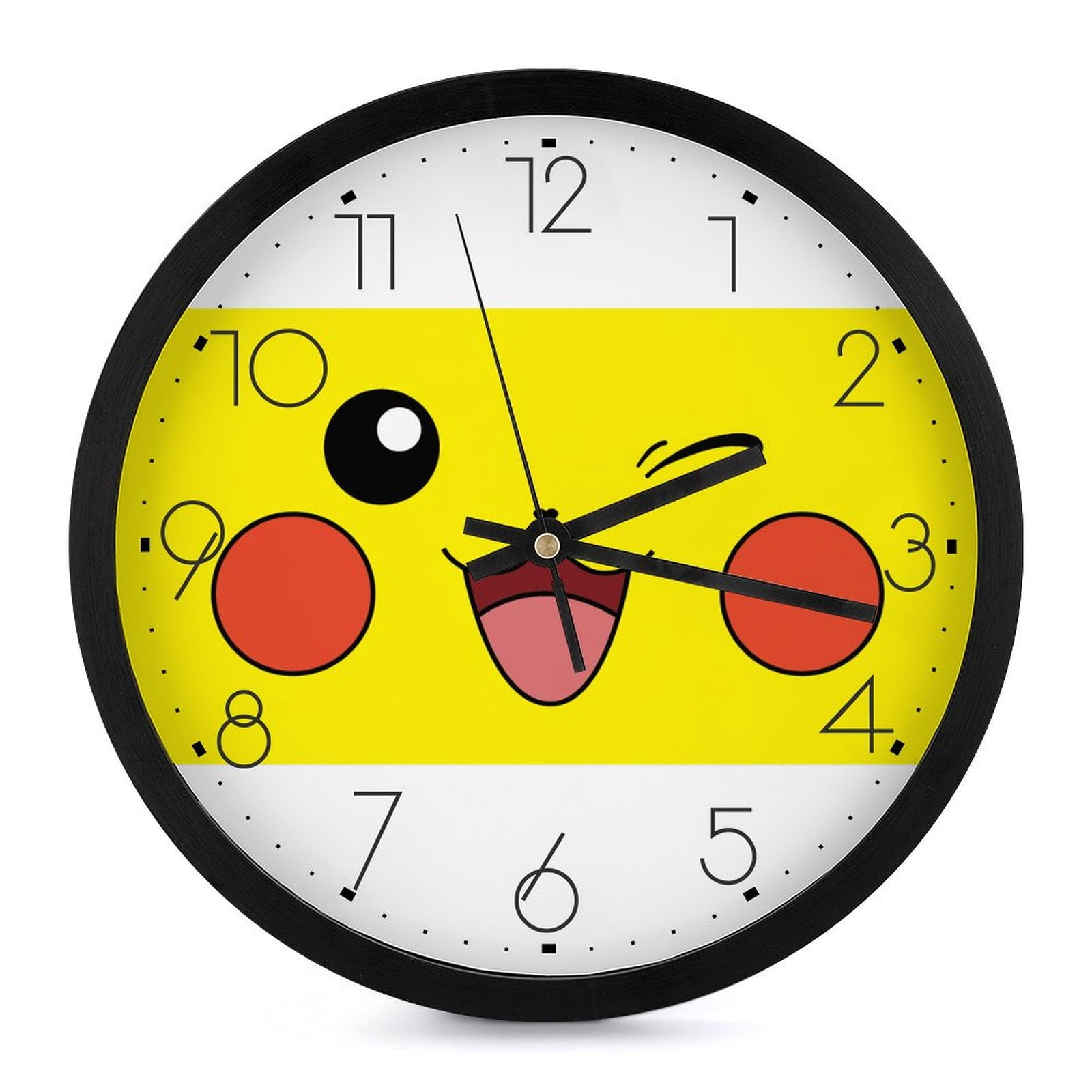 Pokemon Wall Clock 10 Inch Silent Clock Cartoon Dial Battery Powered ...