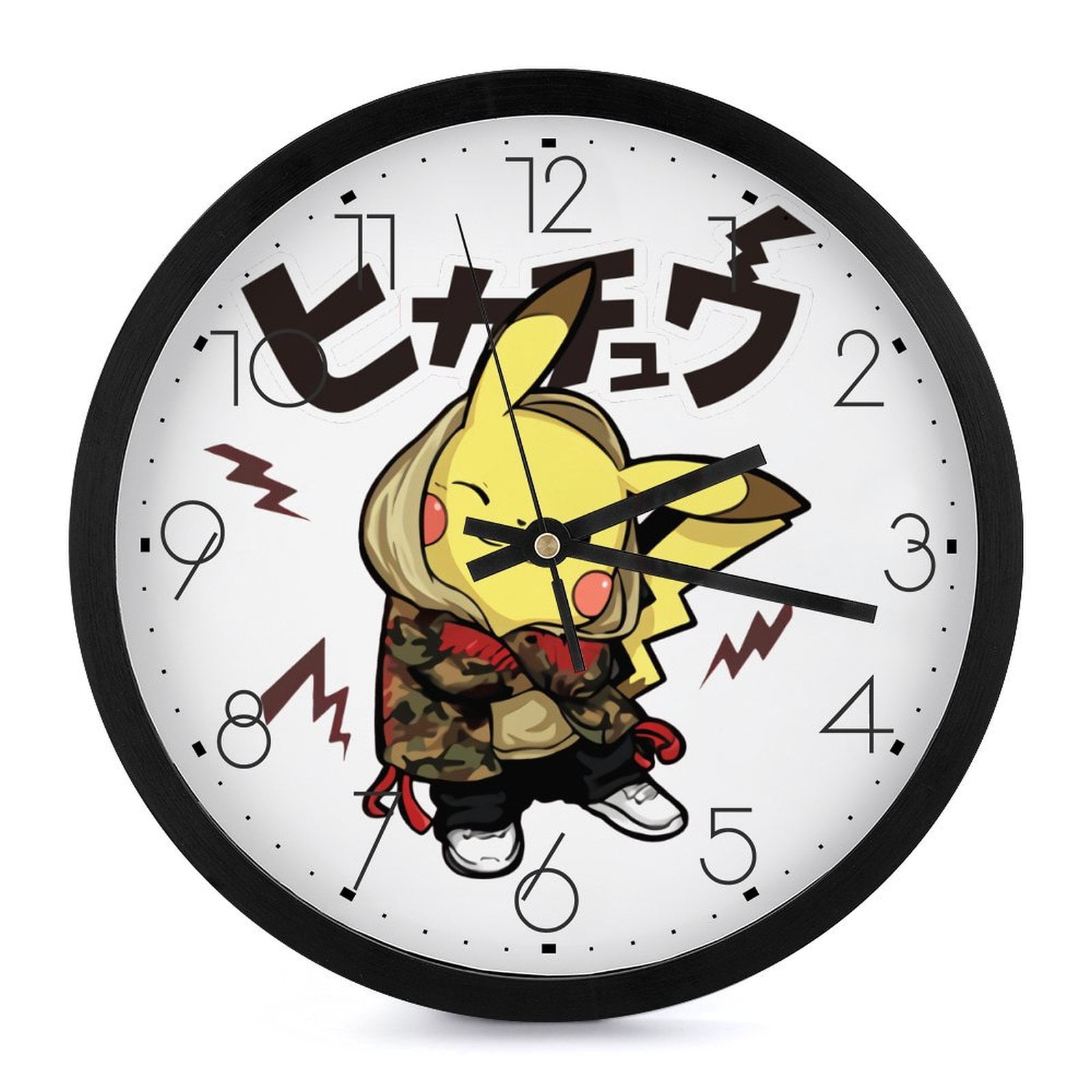 Pokemon Wall Clock Modern 10 Inch Battery Powered Wall Clock Silent ...