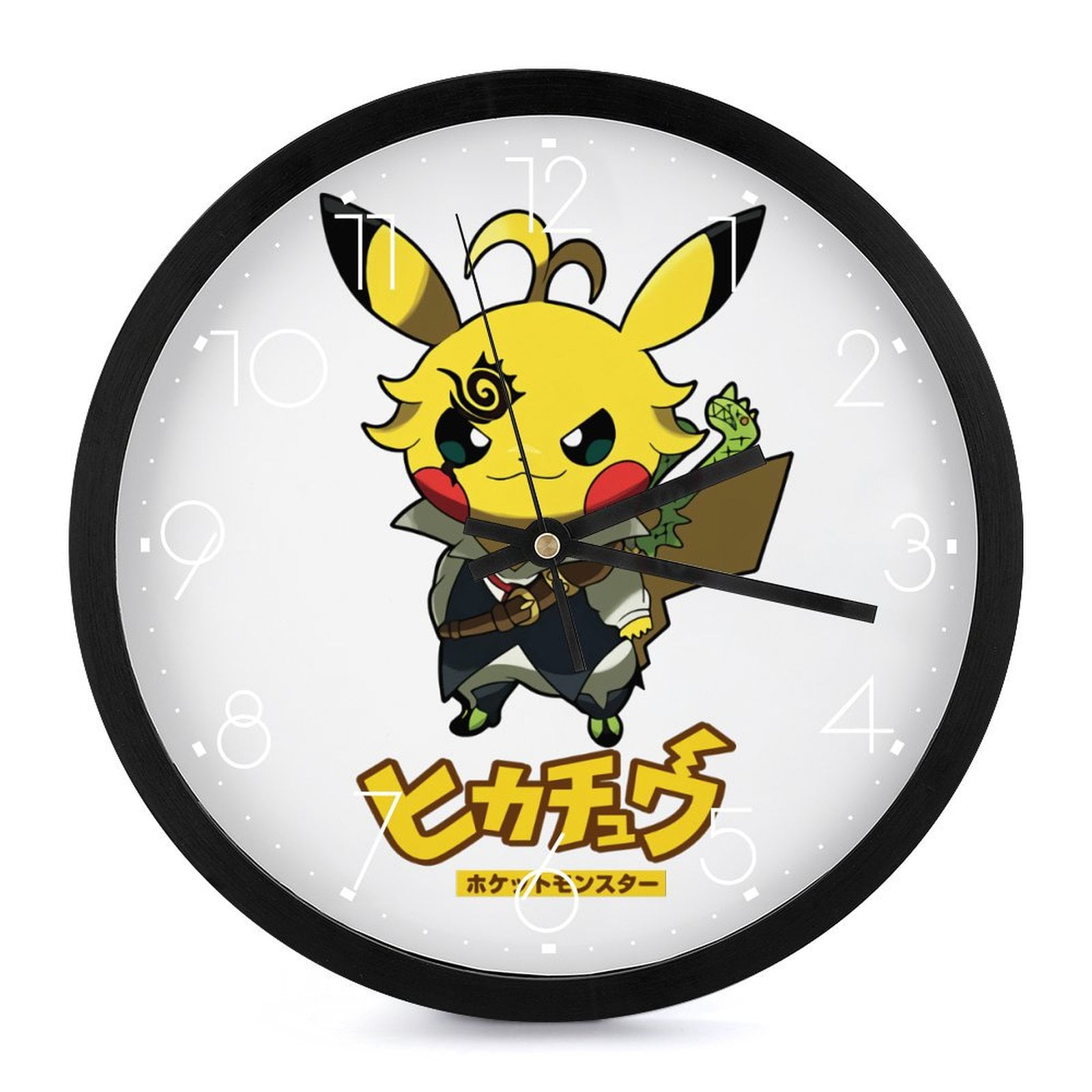 Pokemon Wall Clock Modern 10 Inch Battery Powered Wall Clock Silent ...