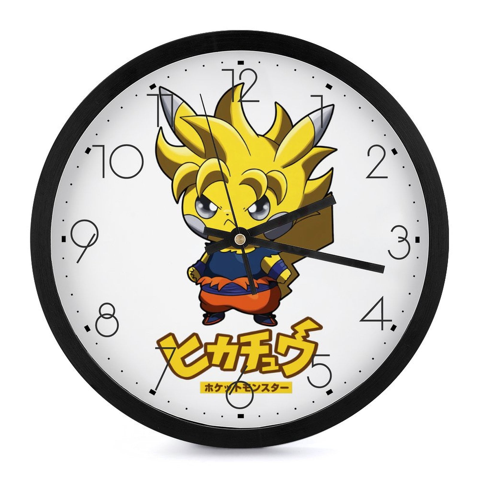 Pokemon Wall Clock Modern 10 Inch Battery Powered Wall Clock Silent ...
