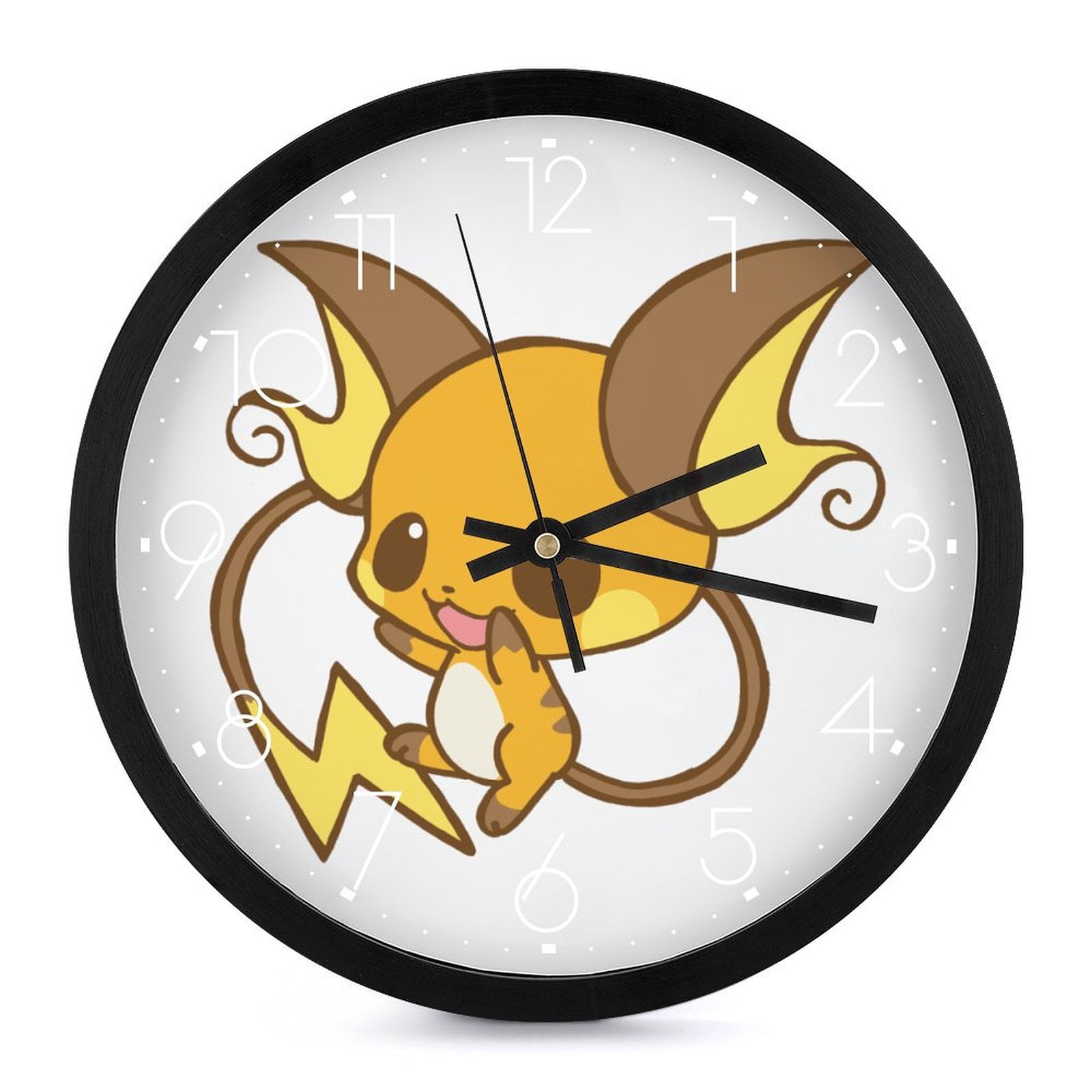 Pokemon Wall Clock Silent No Ticking Battery Powered Cartoon Round ...