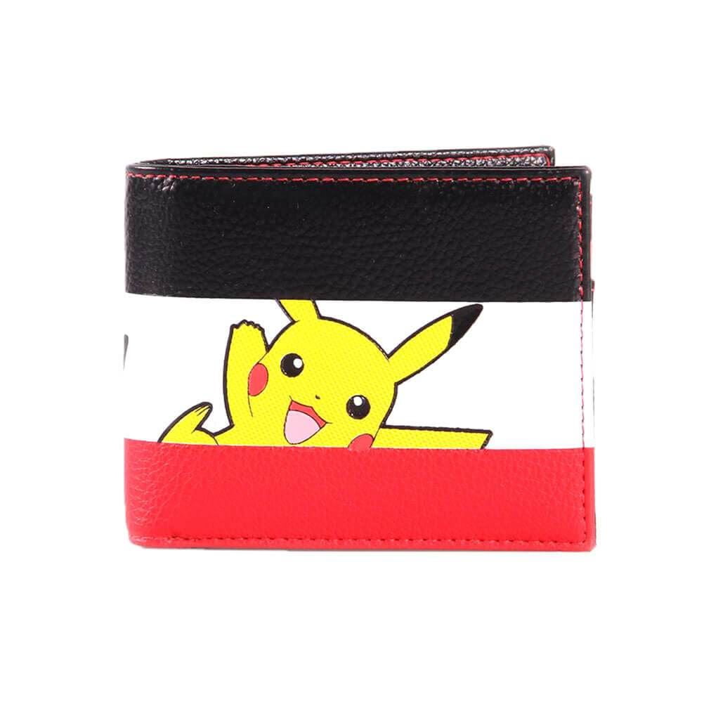 Pokemon Wallet Pikachu Striped Logo new Official Nintendo Bifold ...