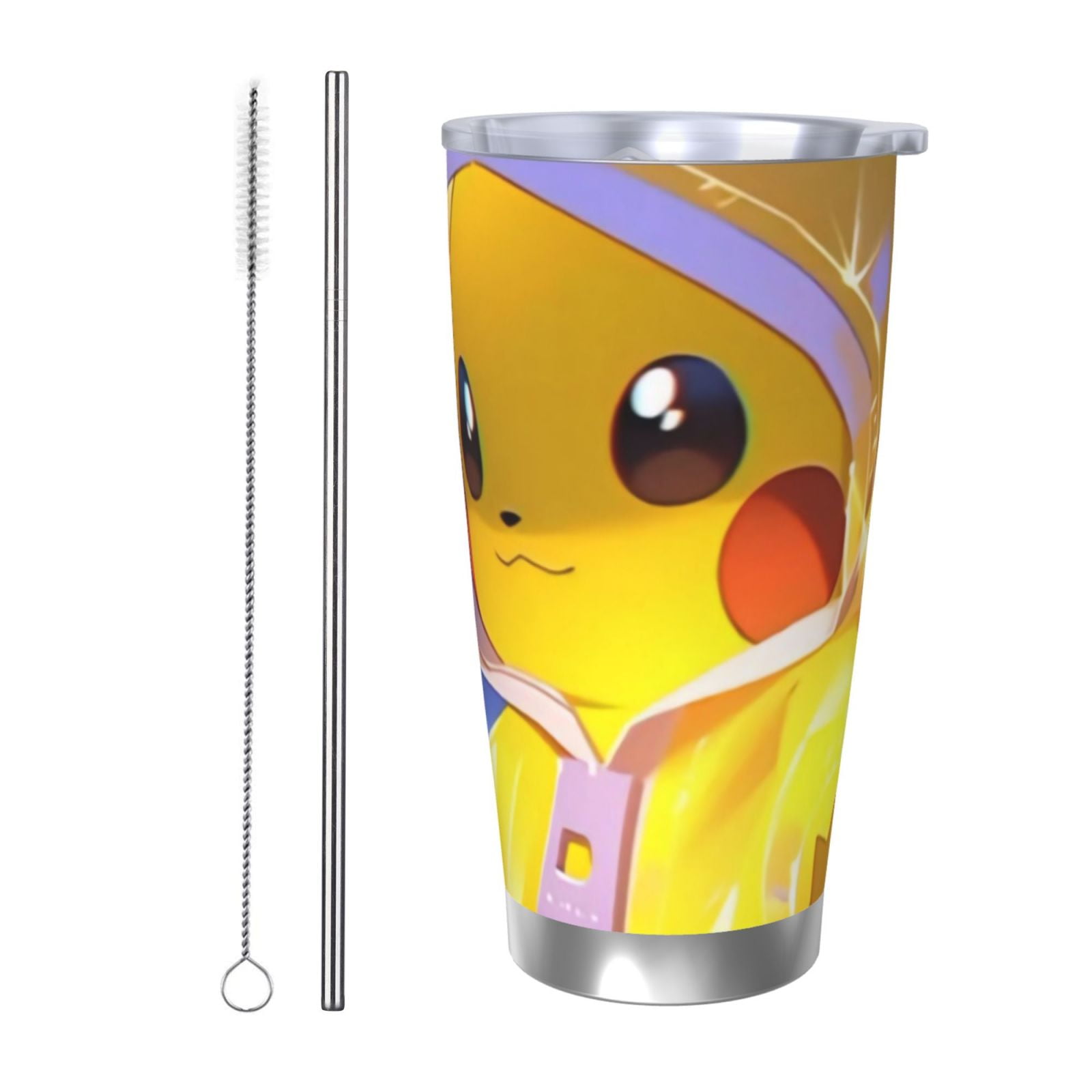 Pokemon Water Bottle,Insulated Travel Coffee Mug,Stainless Steel Double ...