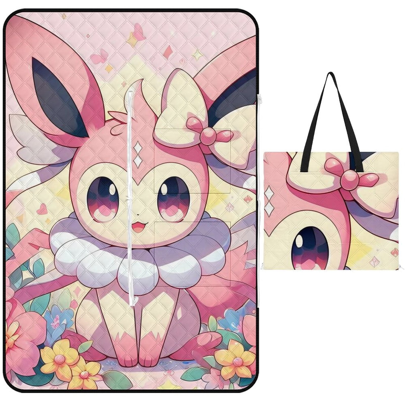 Pokemon Waterproof Foldable Beach Blanket Picnic Mat Tote Perfect for ...