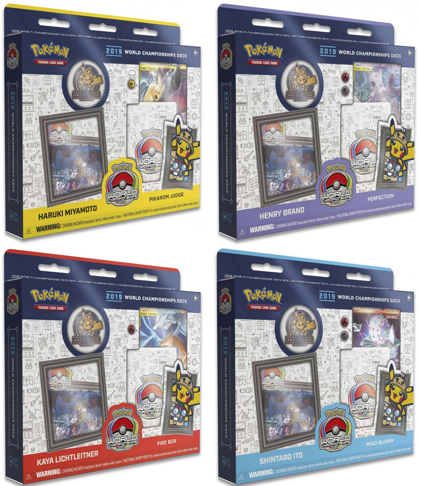 Pokemon World Championships Deck 2019 Set of 4 Starter Decks - Walmart.com