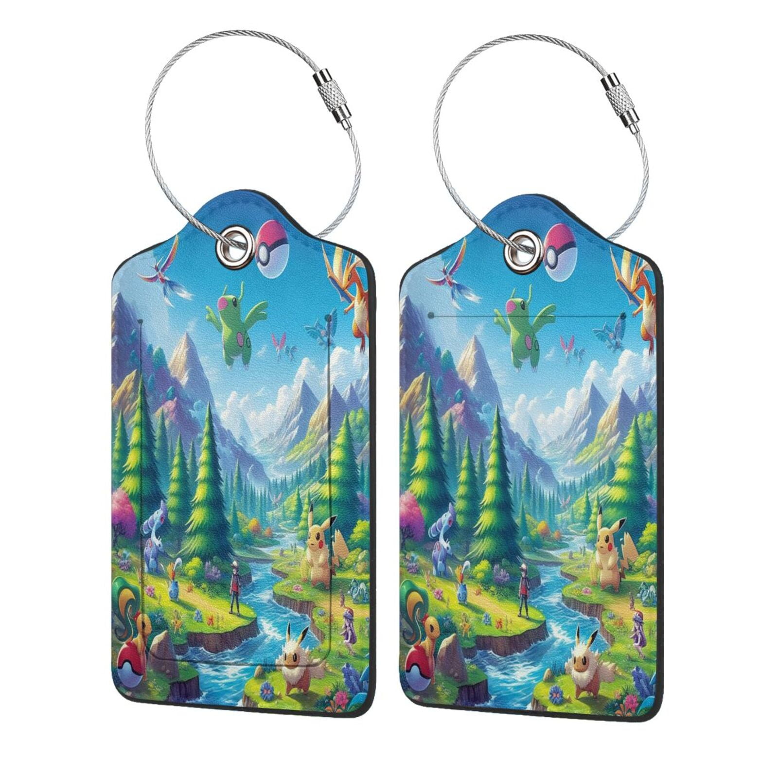 Pokemon World Luggage Tags for Suitcases Travel ID Identification ...