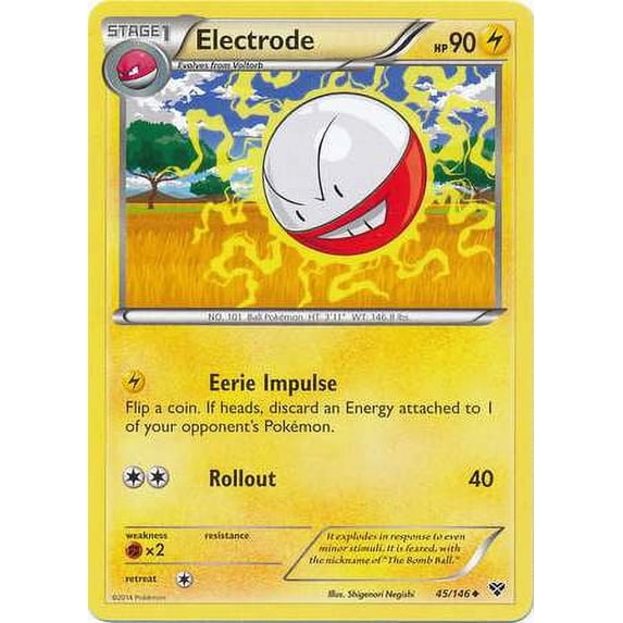 Pokemon X & Y Base Set Electrode #45 - Walmart.com