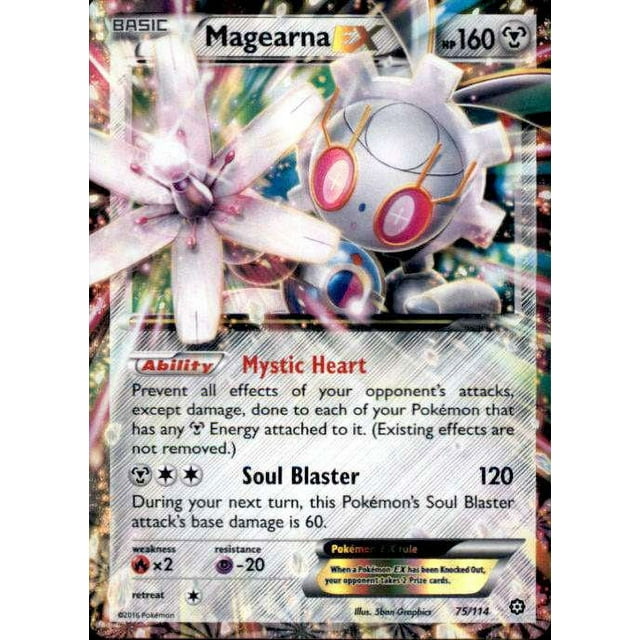 Pokemon XY Steam Siege Ultra Rare Magearna EX #75 - Walmart.com